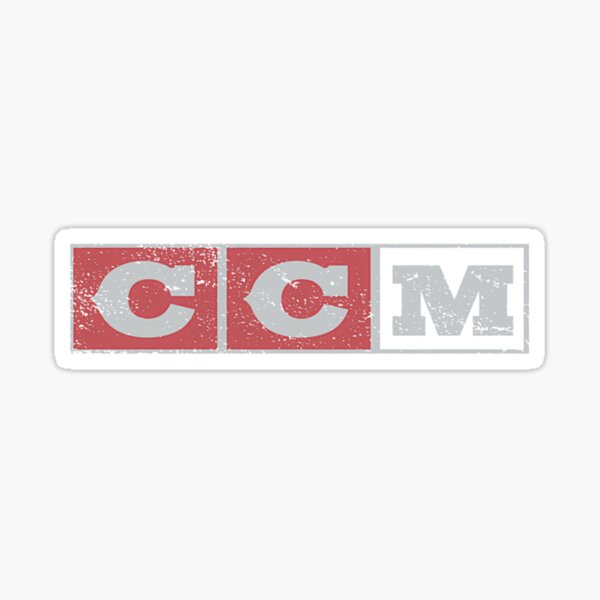 "CCM logo " Sticker for Sale by Jamesougllover | Redbubble