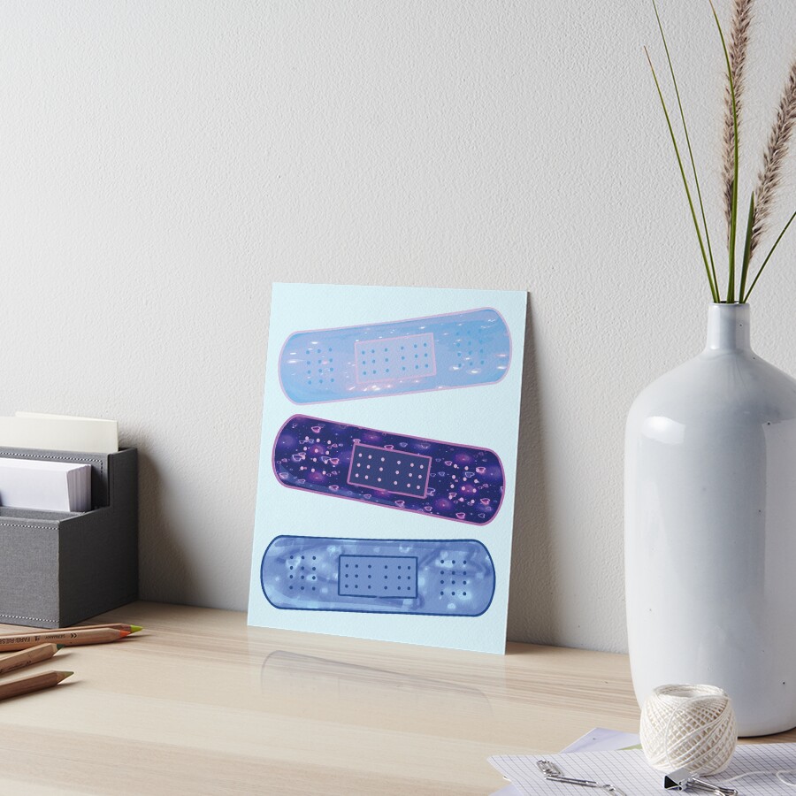 "Aesthetics y2k blue bandages cute nose bandage adorable kawaii pastel ...