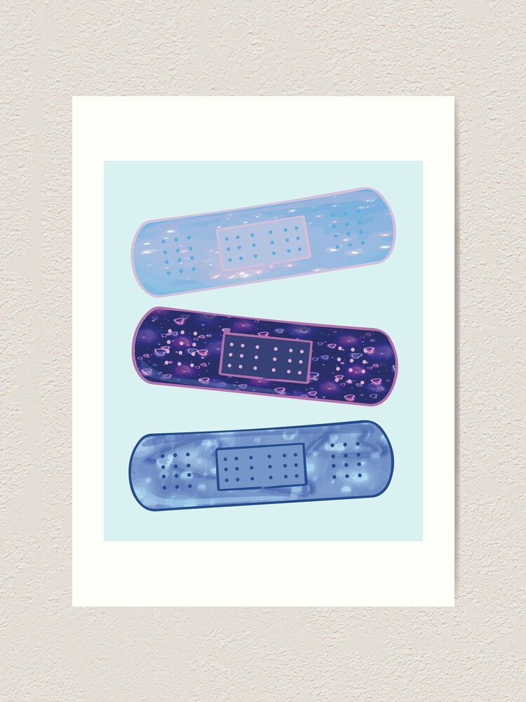 "Aesthetics y2k blue bandages cute nose bandage adorable kawaii pastel ...