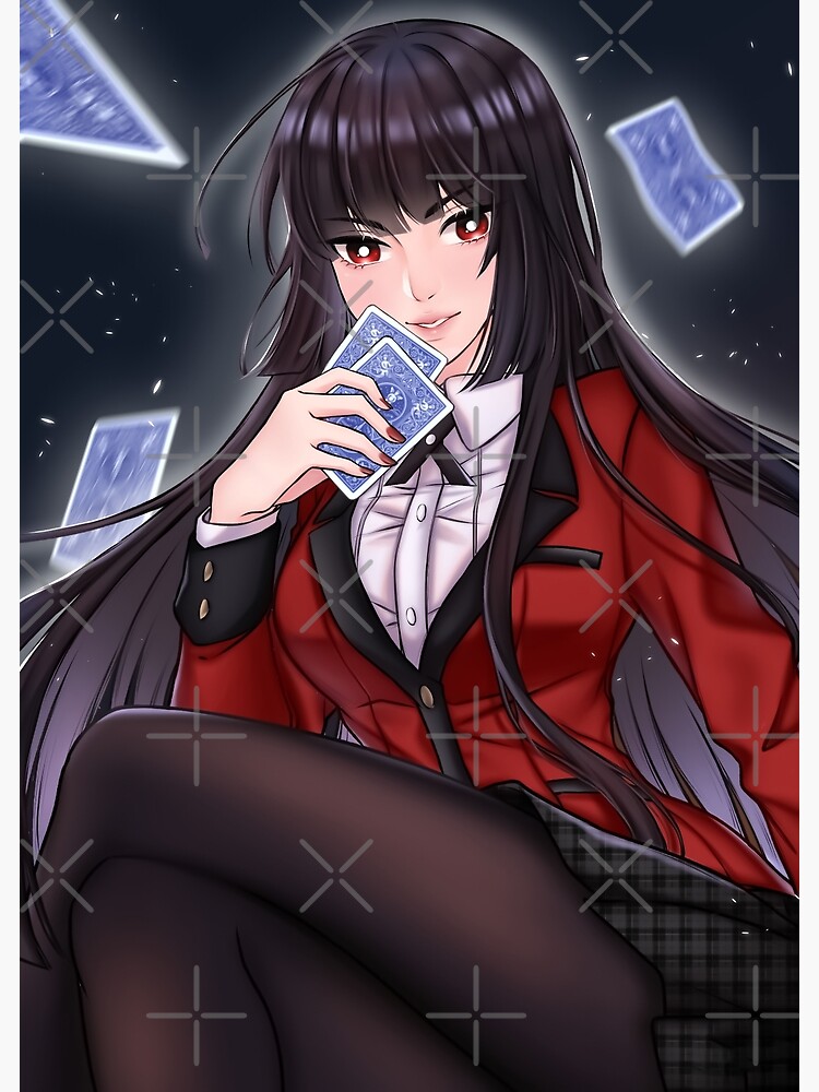 "Yumeko Jabami Kakegurui Compulsive Gambler Artwork" Art Print for Sale ...