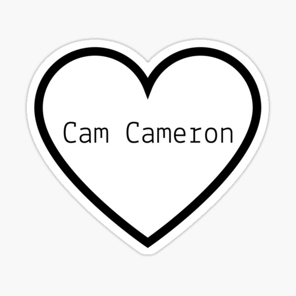"Cam Cameron " Sticker for Sale by LBPhoenix | Redbubble