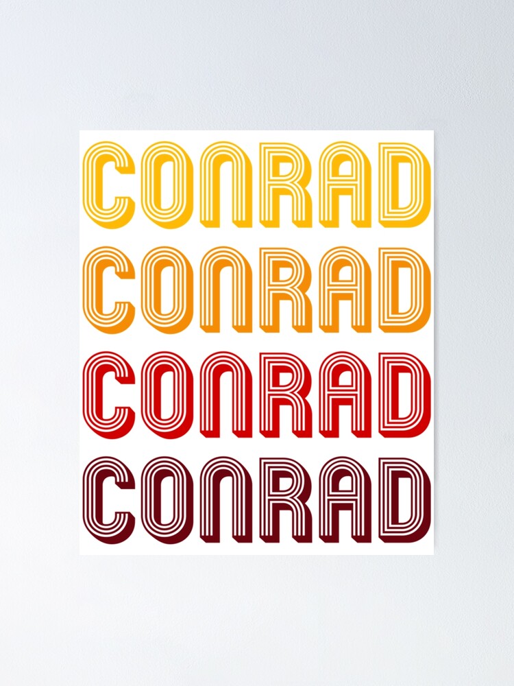 Póster «Conrad - Patrón de línea mínimo retro activo» de LBPhoenix ...