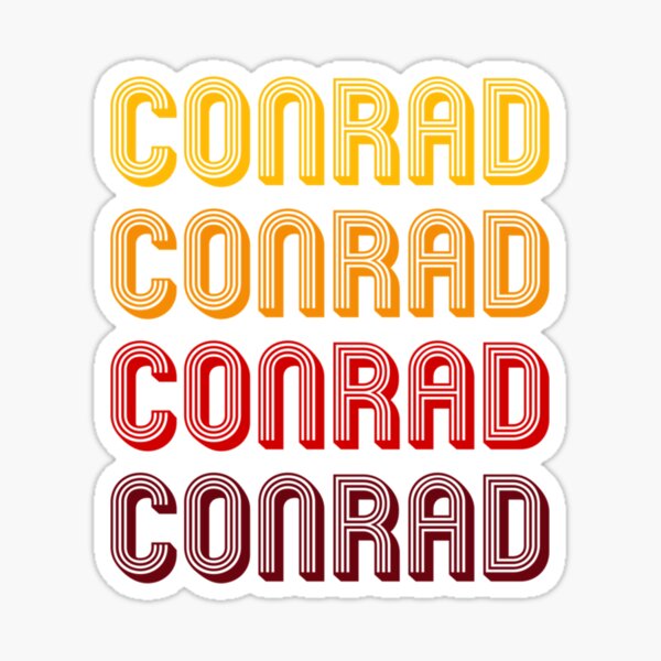 "Conrad - Retro Minimal Line Pattern Active " Sticker for Sale by ...