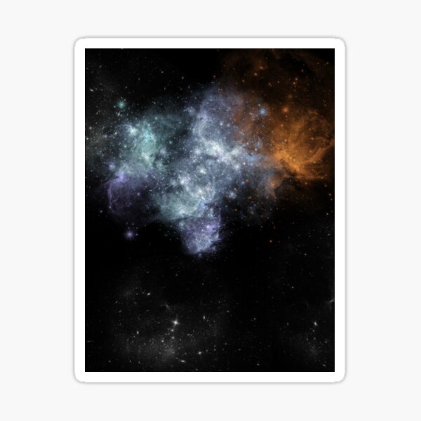 "Outer Space - Stars and Galaxies of the Universe - Night Sky" Sticker ...