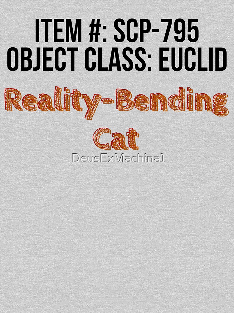 "SCP Reality-Bending Cat" T-shirt for Sale by DeusExMachina1 ...