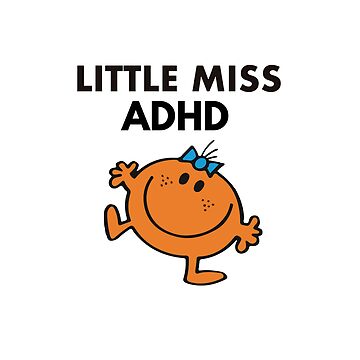 "Little Miss ADHD" Sticker for Sale by Celiacclaire | Redbubble