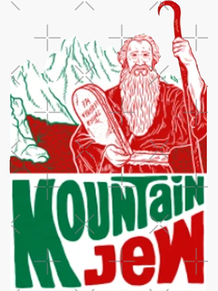 "Mountain Jew, Jewish Tat" Sticker for Sale by kaiart99 | Redbubble