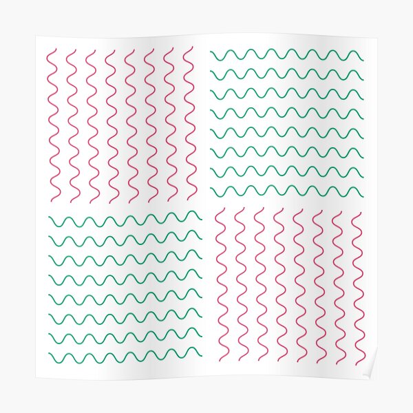 "Wave Pattern | Cute Checker Pattern | Fun Colorful" Poster for Sale by ...