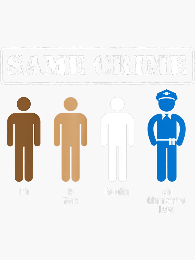 "Same Crime Different Time Funny Politics Meme" Sticker for Sale by ...