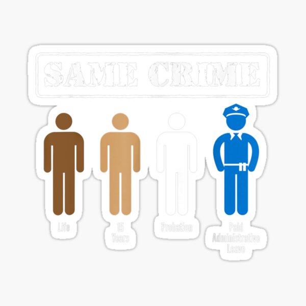 "Same Crime Different Time Funny Politics Meme" Sticker for Sale by ...