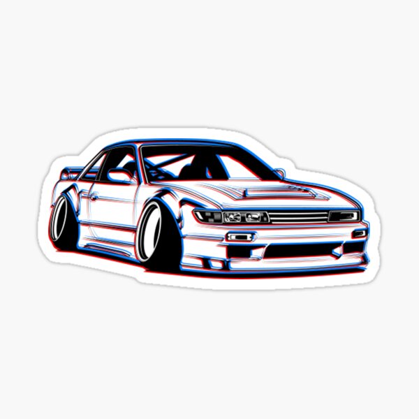 "Nissan Silvia S13 T-Shirtstreet drift warrior" Sticker for Sale by ...