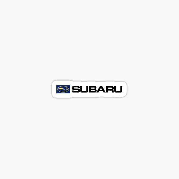 "SUBIE-LOGO " Sticker for Sale by VernerLowe421 | Redbubble
