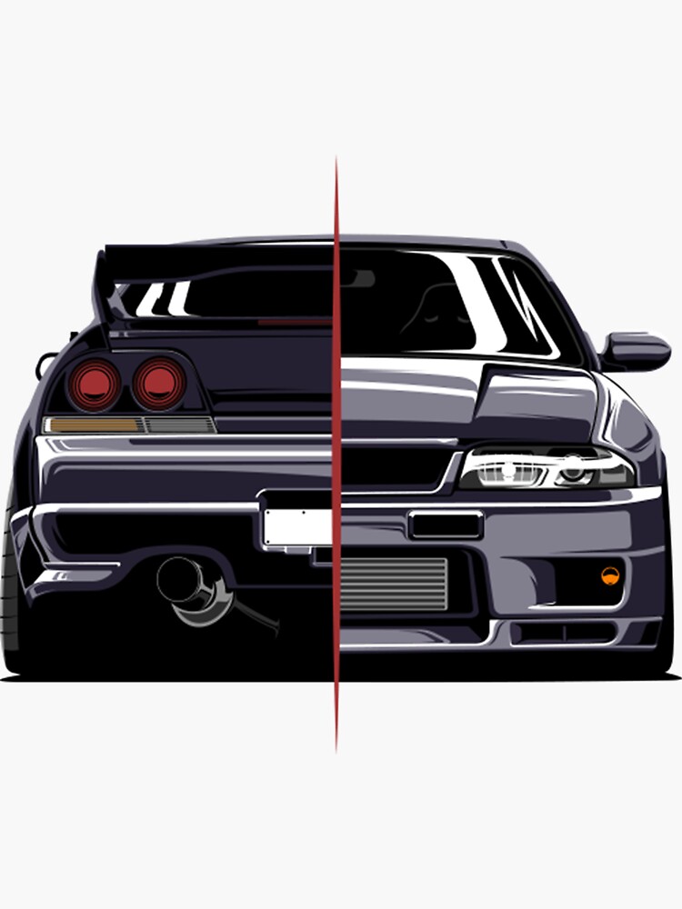 "Nissan Skyline Gtr R33 T-ShirtGT-R r33" Sticker for Sale by ...