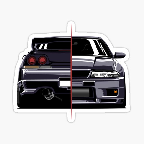 "Nissan Skyline Gtr R33 T-ShirtGT-R r33" Sticker for Sale by ...