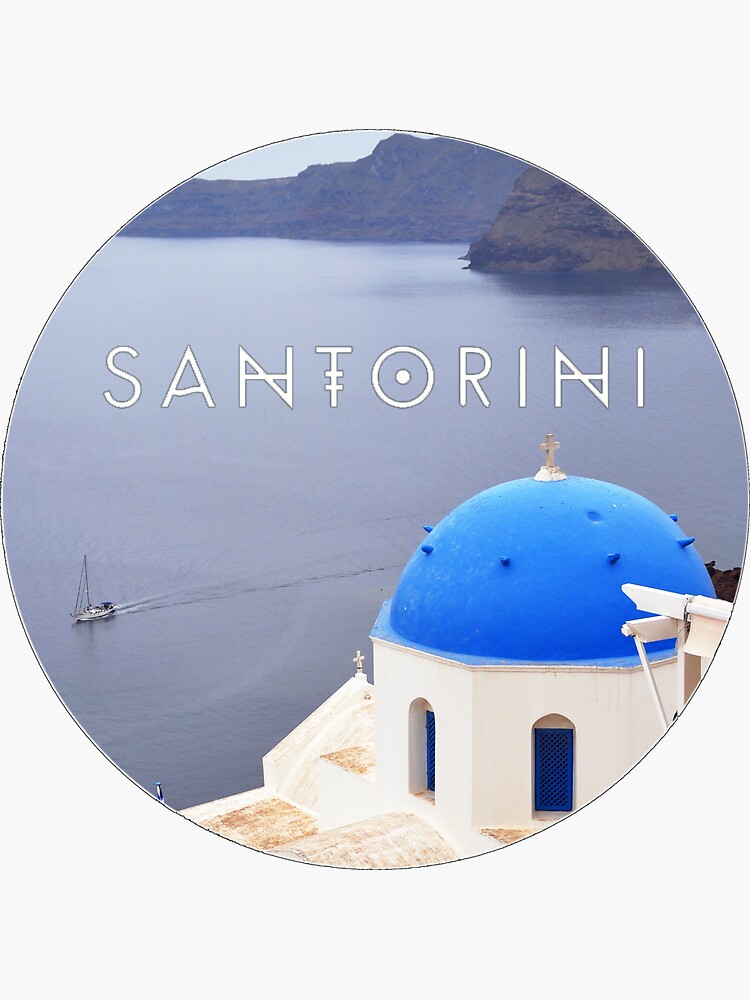 "Santorini (Greece)" Sticker for Sale by SasonLev | Redbubble