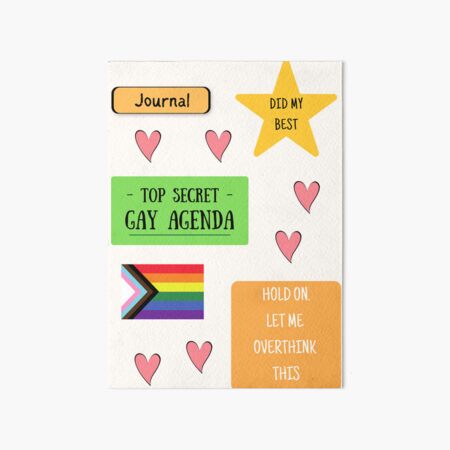 "Charlie Spring Journal Stickers | Heartstopper" Art Board Print for ...