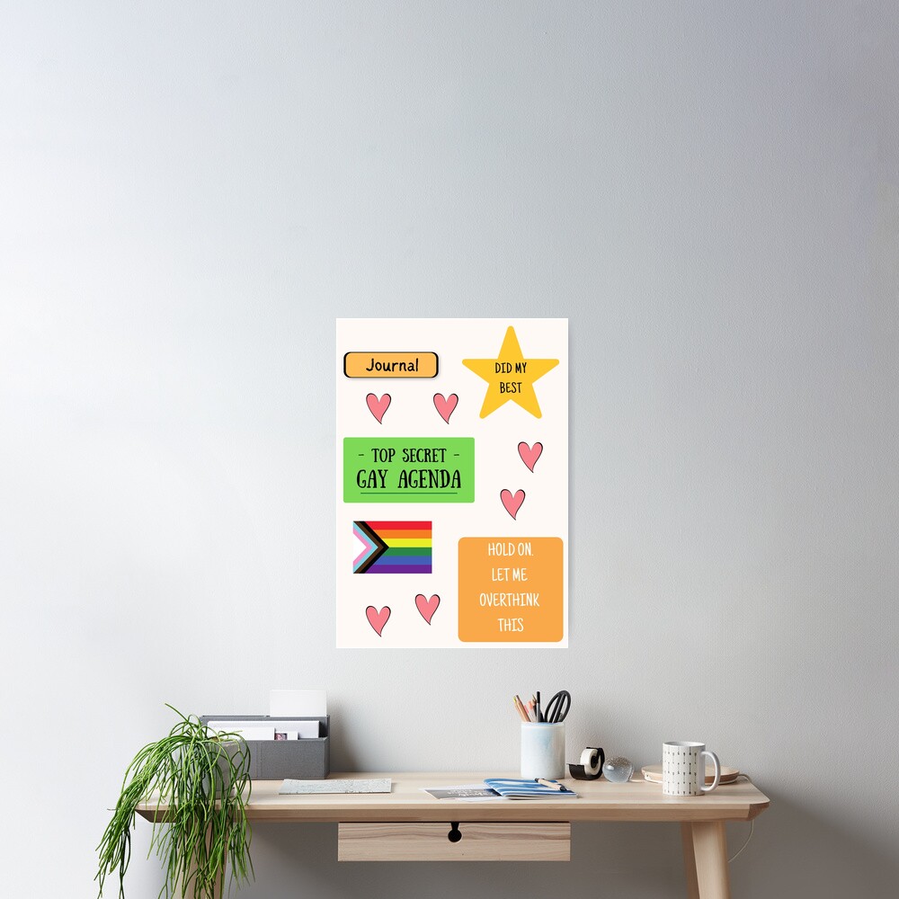 "Charlie Spring Journal Stickers | Heartstopper" Poster for Sale by ...