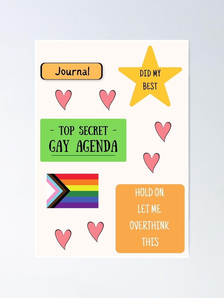 "Charlie Spring Journal Stickers | Heartstopper" Poster for Sale by ...