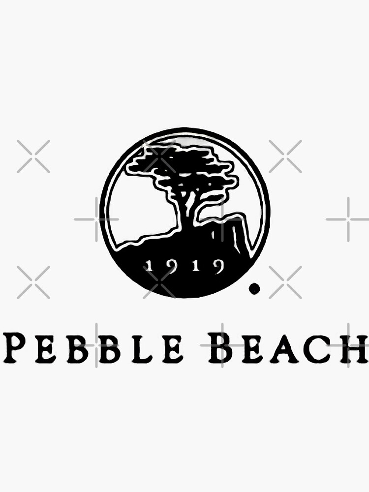 "Pebble Beach" Sticker for Sale by blt1000 | Redbubble