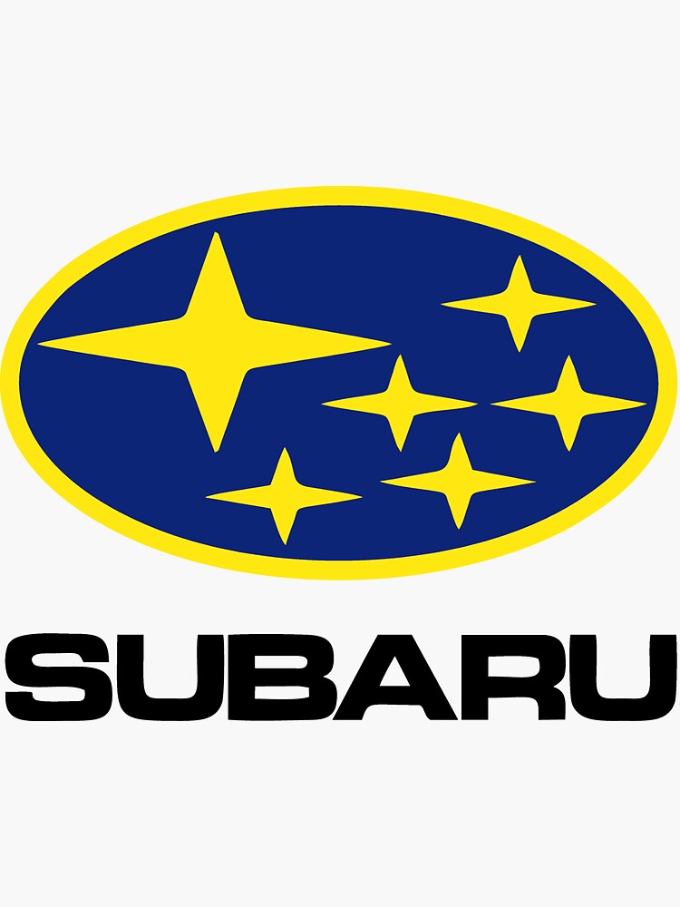 "SUBIE-LOGO " Sticker for Sale by LydaParker421 | Redbubble