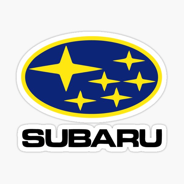 "SUBIE-LOGO " Sticker for Sale by LydaParker421 | Redbubble