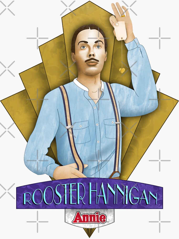 "ANNIE - Rooster Hannigan" Sticker for Sale by DCdesign | Redbubble