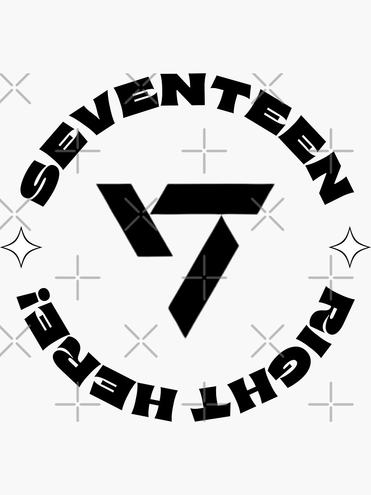 "Seventeen 17 Kpop" Sticker for Sale by Strawberryne | Redbubble