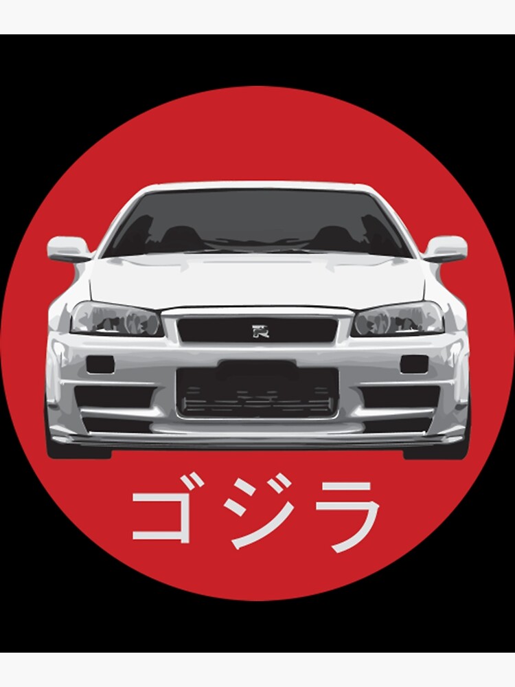 Póster «Camiseta Nissan Skyline Gtr R34Nissan Skyline GTR R34 - Diseño ...