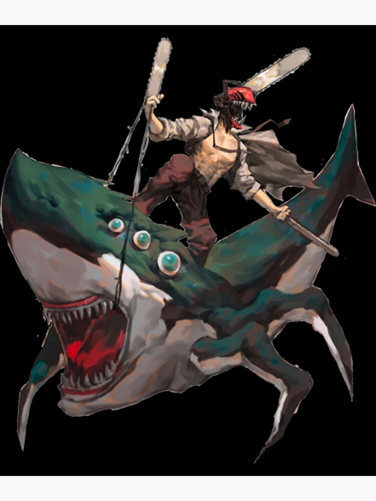 "Chainsaw man and Beam " Poster for Sale by PineTine | Redbubble