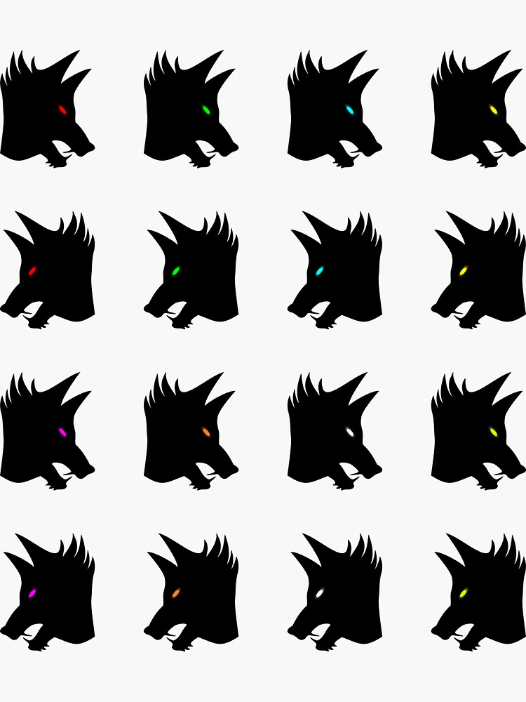 "Wolf Pack Sticker Pack" Sticker for Sale by HalloweenThings | Redbubble