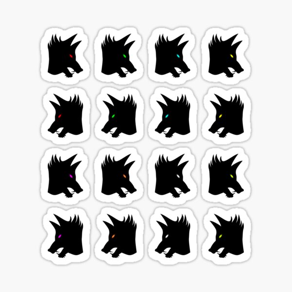 "Wolf Pack Sticker Pack" Sticker for Sale by HalloweenThings | Redbubble