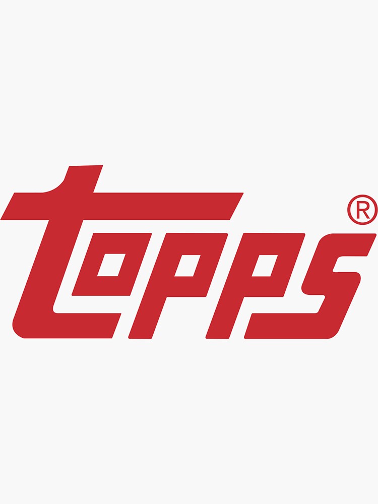 "red logos topps" Sticker for Sale by Mowrereileen | Redbubble