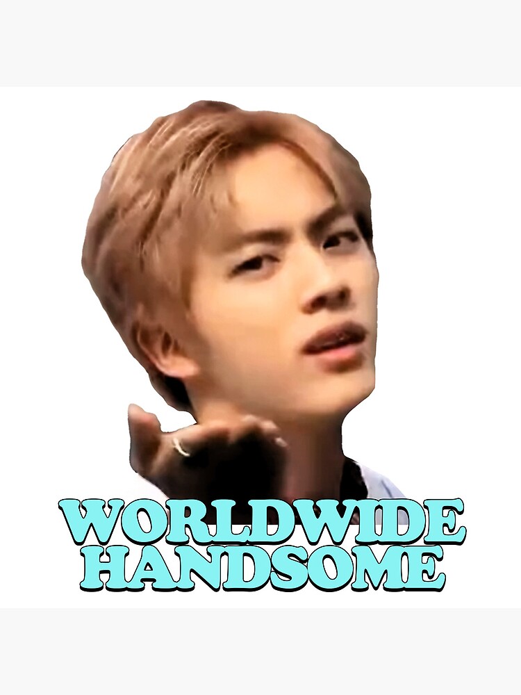 "Worldwide Handsome Jin from BTS" Poster for Sale by kpoppystore | Redbubble