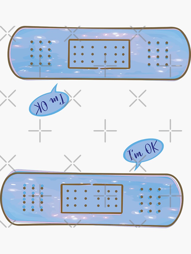 "Aesthetics y2k blue bandages cute nose bandage adorable kawaii bold ...