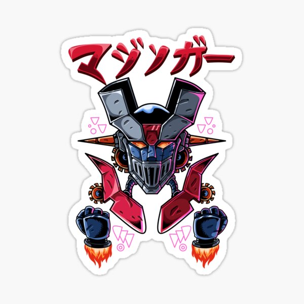 "Retro mecha" Sticker for Sale by abhildesign12 | Redbubble