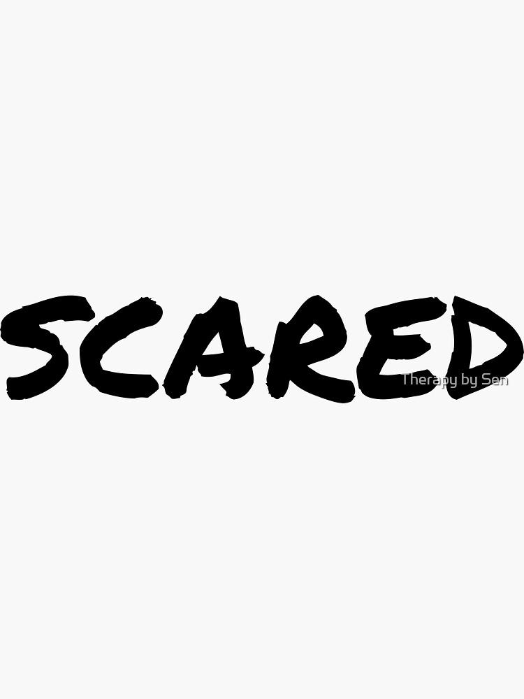 "I am scared emotion and mood - mental health" Sticker for Sale by ...