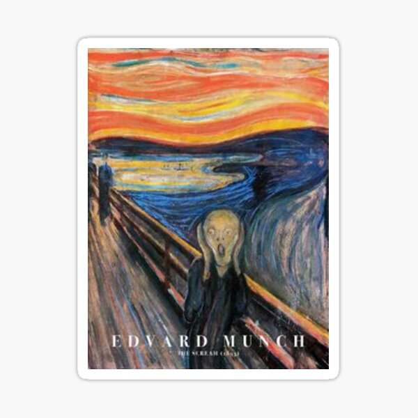 "The Scream Edvard Munch" Sticker for Sale by williryansyah | Redbubble