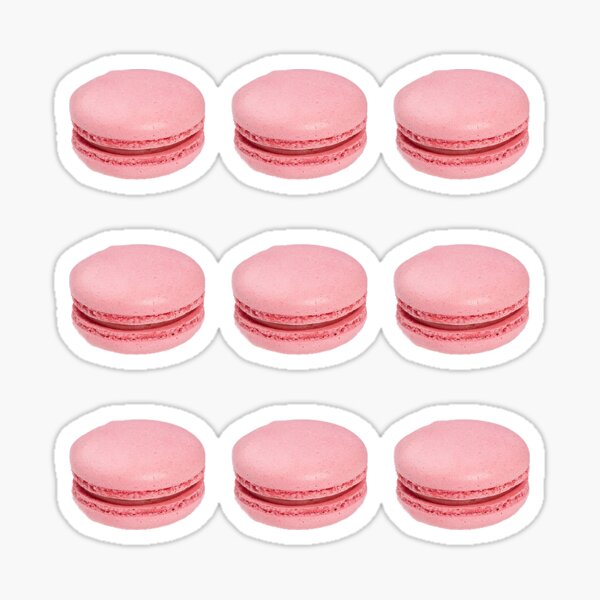 "Pink Macaron Sweet Treat Dessert Aesthetic Pack" Sticker for Sale by ...