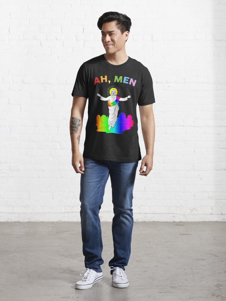 "Ah, Men" T-shirt for Sale by kjanedesigns | Redbubble | gay jesus t ...