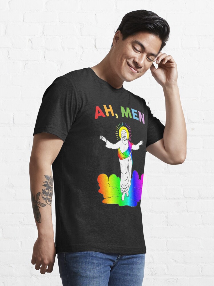 "Ah, Men" T-shirt for Sale by kjanedesigns | Redbubble | gay jesus t ...