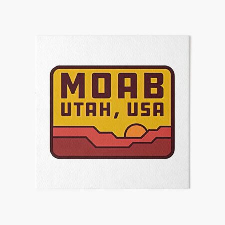 "Moab Utah, Vintage, Arch, Sunset" Art Board Print for Sale by graphic ...