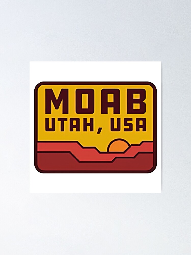 "Moab Utah, Vintage, Arch, Sunset" Poster for Sale by graphic-genie ...