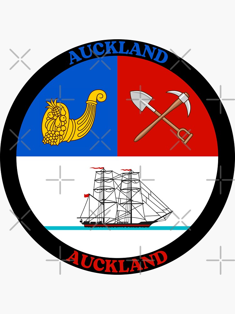 "City of Auckland New Zealand" Sticker for Sale by FedSherDesign ...