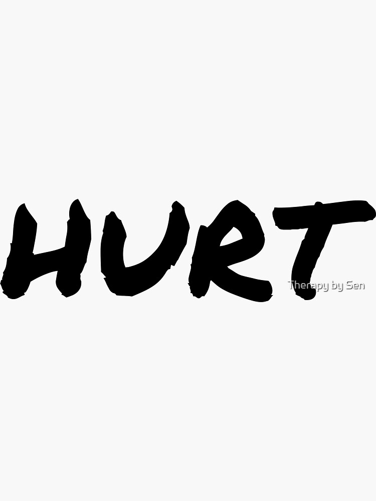 "I am hurt emotion and mood - mental health" Sticker for Sale by ...
