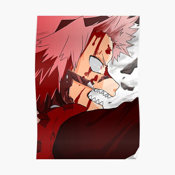 "Eijiro Kirishima My Hero Academia Portrait Art" Poster for Sale by ...