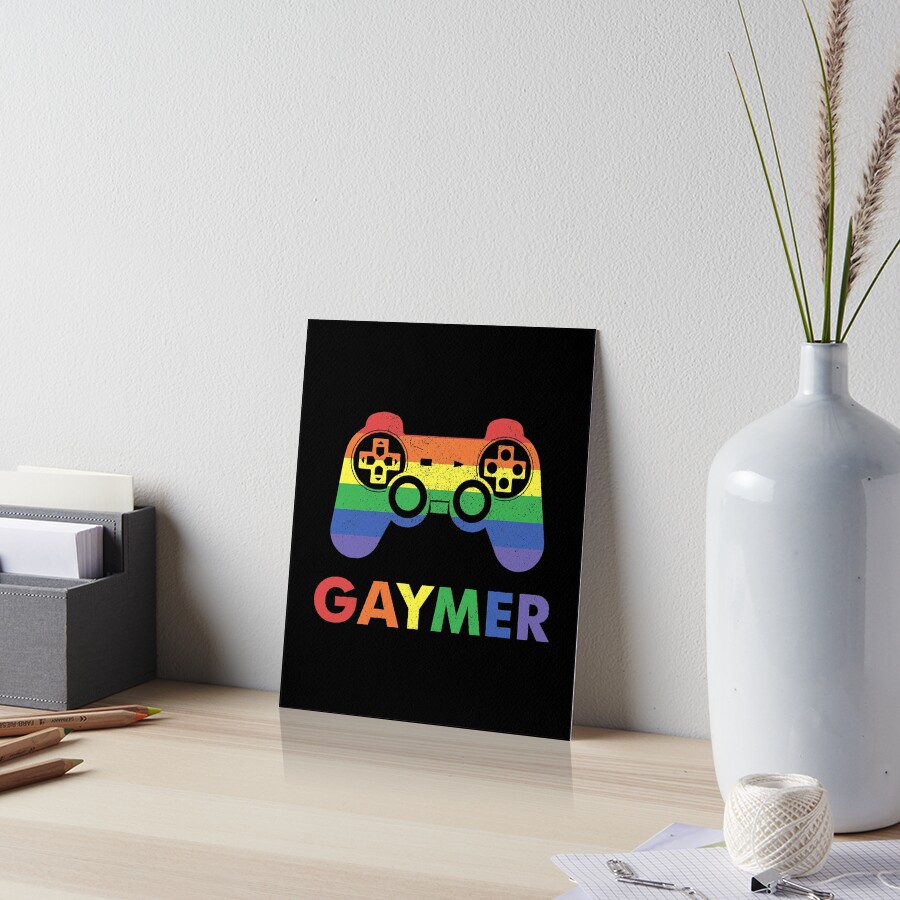 "Gaymer Gay Pride Rainbow Gamer Gaming LGBTQ" Art Board Print for Sale ...