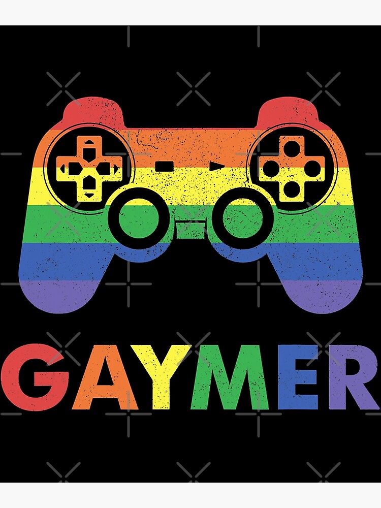 "Gaymer Gay Pride Rainbow Gamer Gaming LGBTQ" Poster for Sale by ...