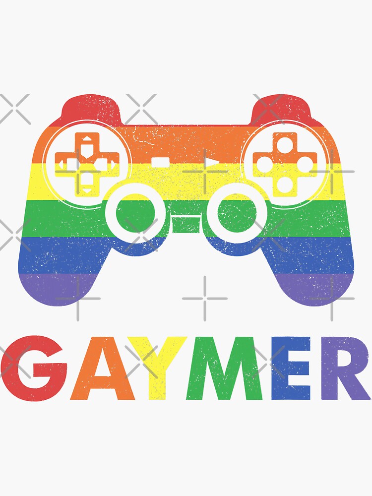 "Gaymer Gay Pride Rainbow Gamer Gaming LGBTQ" Sticker for Sale by ...