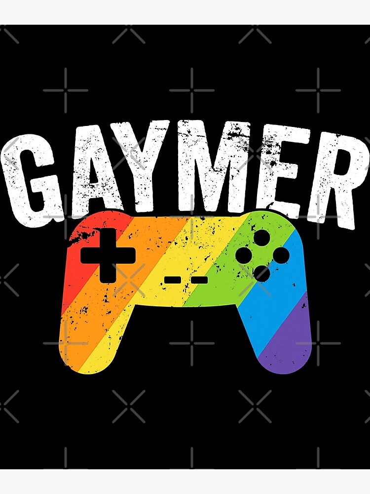 Gaymer Pride Lgbt Rainbow Flag Gay Lesbian Gaming Poster For Sale By