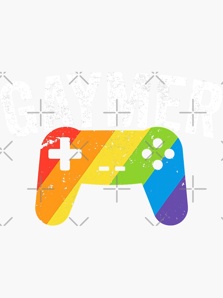 Gaymer Pride Lgbt Rainbow Flag Gay Lesbian Gaming Sticker For Sale By
